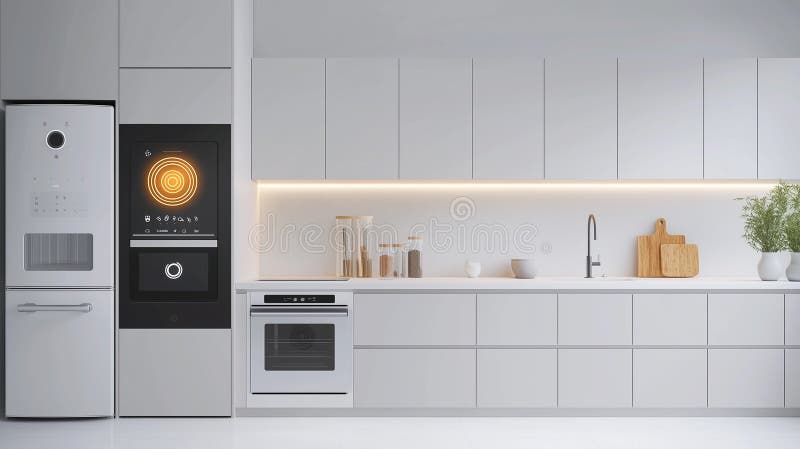 Minimalist Smart Kitchen with Central Device Control, Generative Ai ...