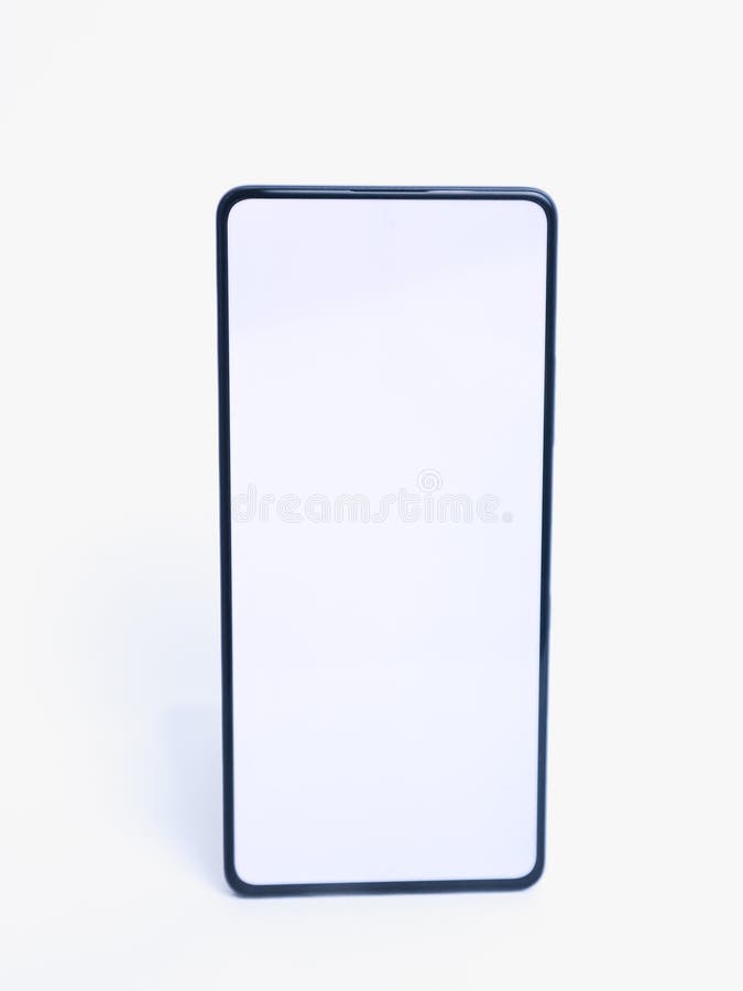 Minimalist Smartphone with Blank Screen Stock Image - Image of ...