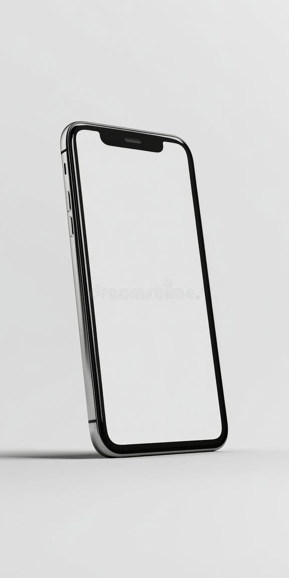 Minimalist Smartphone Design Featuring Sleek Bezel and Blank Screen ...