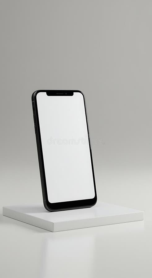 Minimalist Smartphone Display Mockup Featuring Modern Device with Blank ...