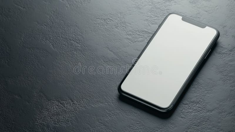 Minimalist Smartphone on a Textured Surface, Showcasing Modern Design ...