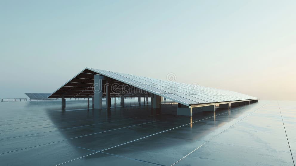 Minimalist Solar Panel Array Design Reflecting Modern Renewable Energy ...
