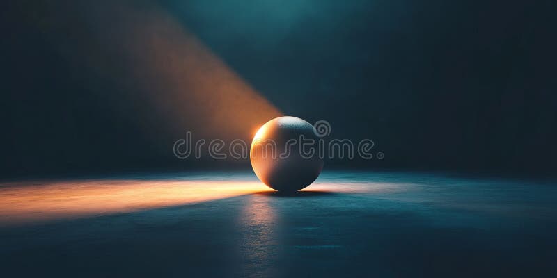 Minimalist Sphere with Dramatic Lighting and Shadows in Abstract Art ...