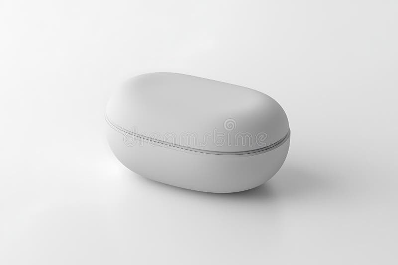 Minimalist Spherical Matte White Object, Clean Presentation, Soft ...