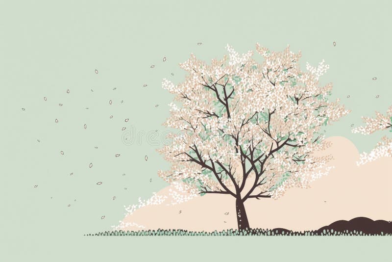 Minimalist Spring Background with Pastel Colors and Springtime Elements ...