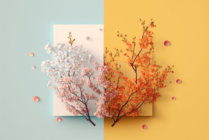 Springtime Elements Stock Illustrations – 5,253 Springtime Elements ...