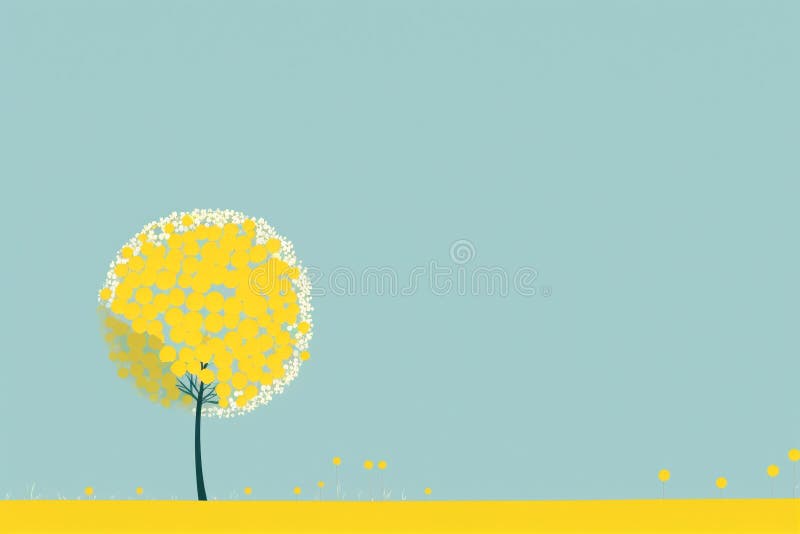 Minimalist Spring Background with Pastel Colors and Springtime Elements ...