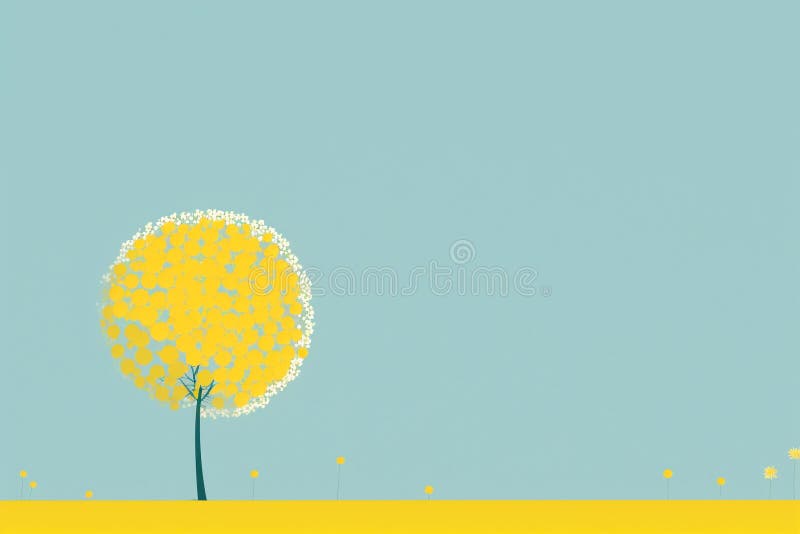 Minimalist Spring Background with Pastel Colors and Springtime Elements ...