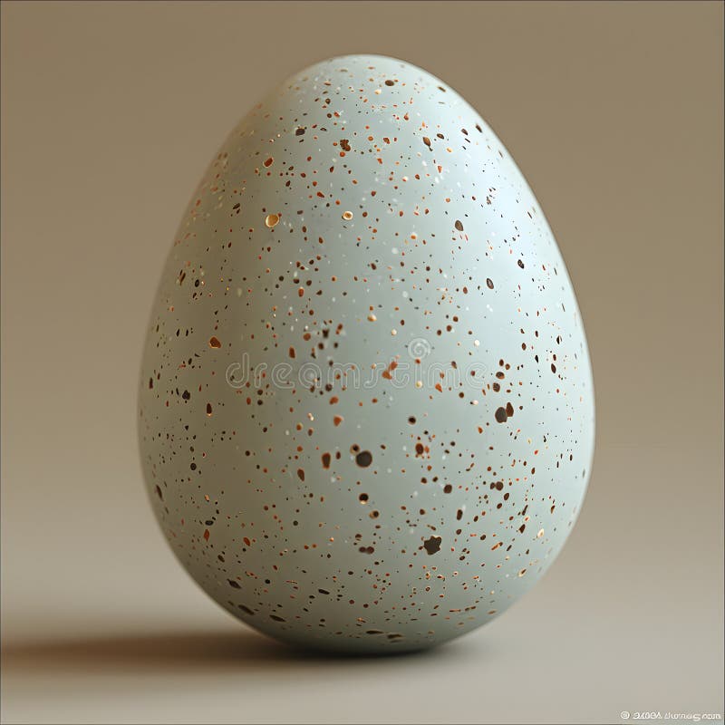 Minimalist Springtime Easter Egg Illustration Stock Illustration ...