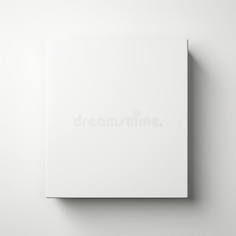 Minimalist Square Object on a White Isolated Background Stock ...