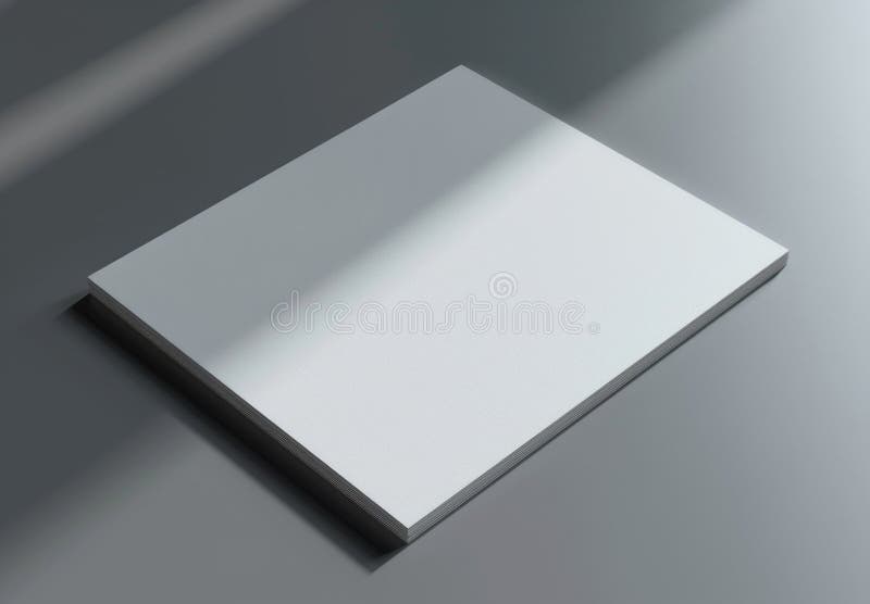 Minimalist Stack of Blank Paper. Clean and Simple Stack of White Paper ...