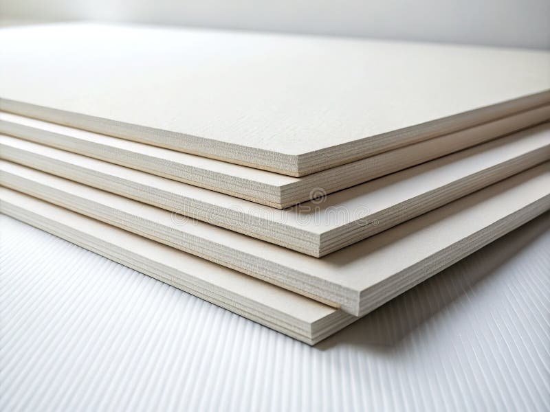 Minimalist Stack of Gypsum Board Sheets a Clean Modern Construction ...