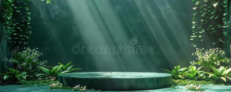 Minimalist Stage Design with Pastel Colors and Cloud Elements in a ...