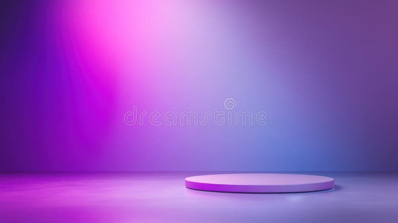 Minimalist Stage with Purple Gradient Background Creates Vibrant ...