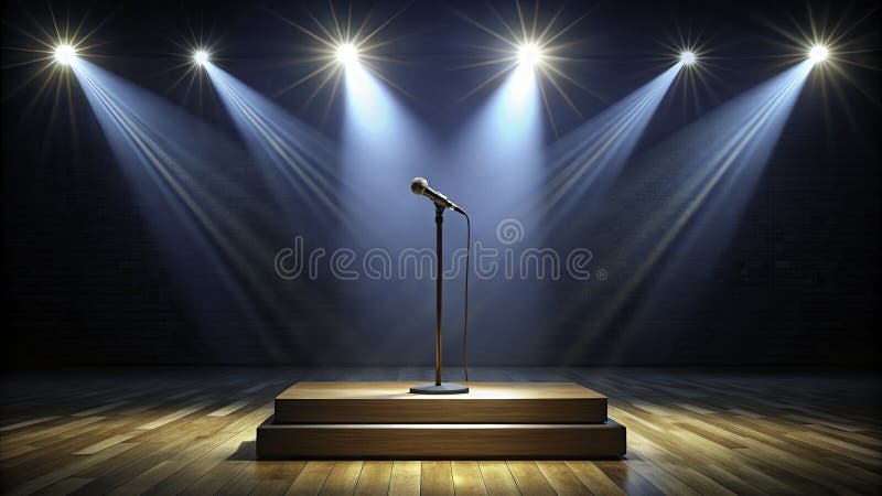 A Minimalist Stage Setup Modern Design for Conferences Public Speaking ...