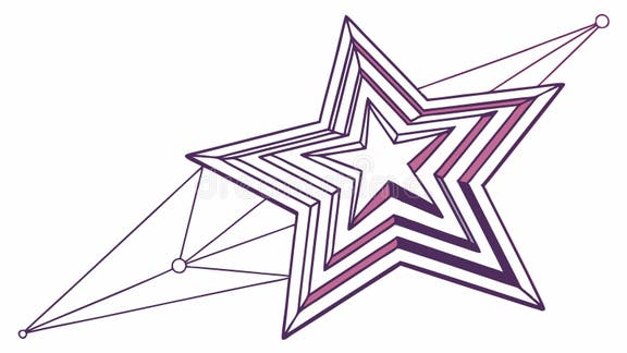 Minimalist Star: Clean Outline Design Element, Vector Design Generative ...