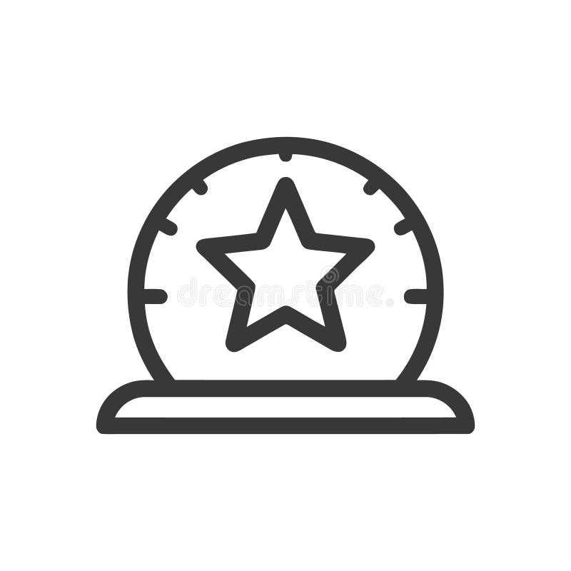 Award Winning Star in Glass Dome, Achievement Symbol Stock Vector ...
