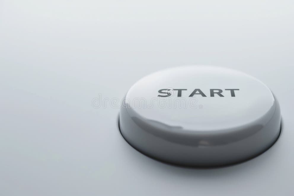 Minimalist Start Button Design Stock Illustration - Illustration of ...