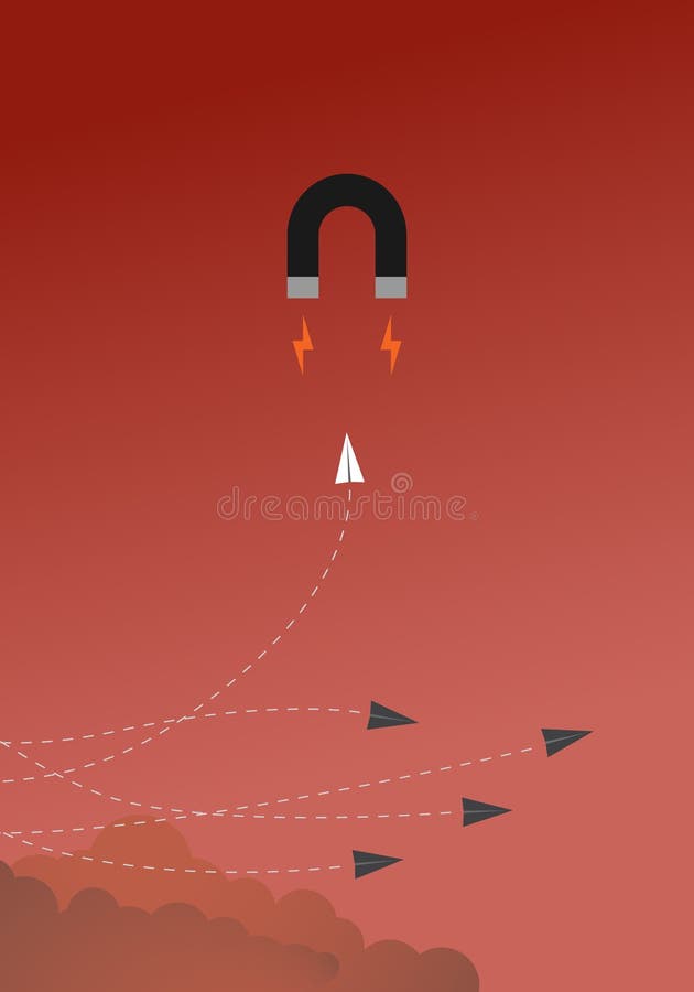 Minimalist Stile Airplane Changing Direction and White Ones. New Idea ...