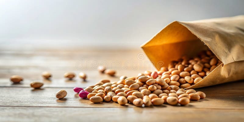 A Minimalist Still Life Dried Beans and Mail a Study in Simplicity and ...