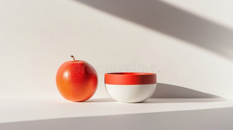 Minimalist Still Life with Shadows Stock Illustration - Illustration of ...
