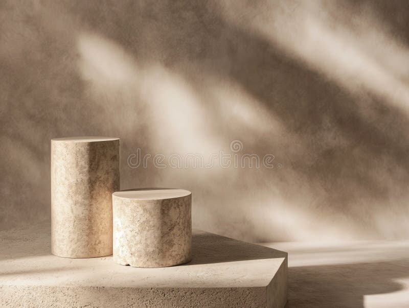 Minimalist Stone Cylinders Soft Light Stock Photos - Free & Royalty ...