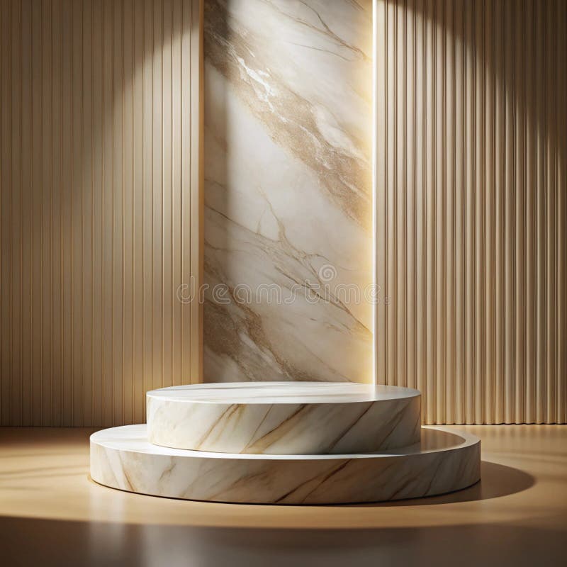 Minimal Stone Platform Stage on Transparent Background Stock ...