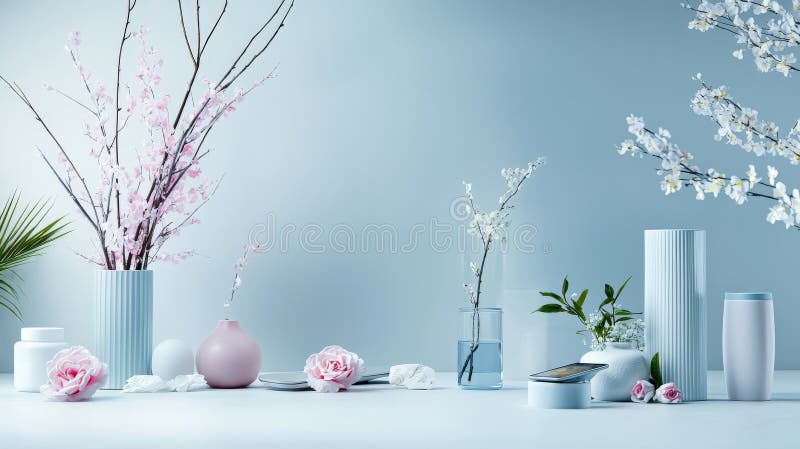 Minimalist Store Experience Customer Browsing Elegant Home Decor in a ...