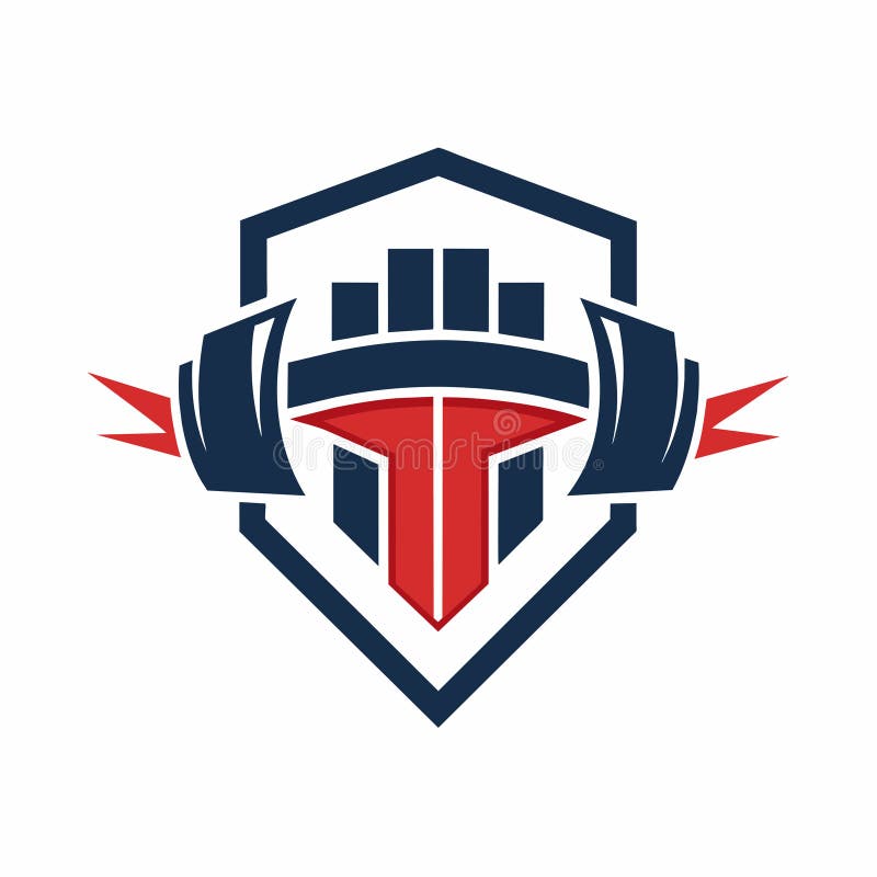 Minimalist Strength Logo Design with Dumbbell Shield, a Minimalist Logo ...