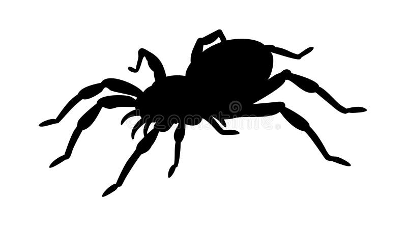 Black Spider Silhouette Vector Icon Stock Illustrations – 14,318 Black ...