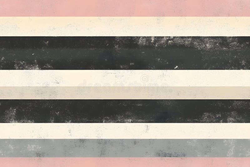 Minimalist Stripes in Muted Colors, Horizontal Layout with Rough ...