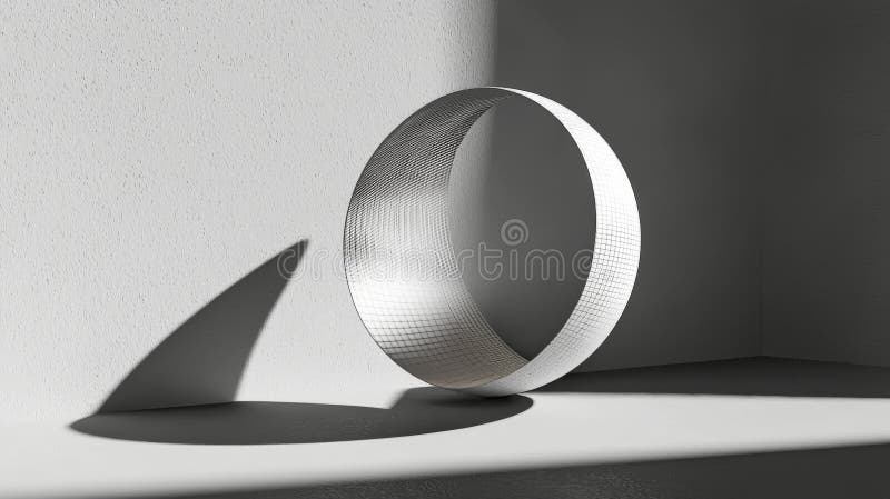Minimalist Studio Exploration Dynamic Light and Dense Shadow Curves in ...