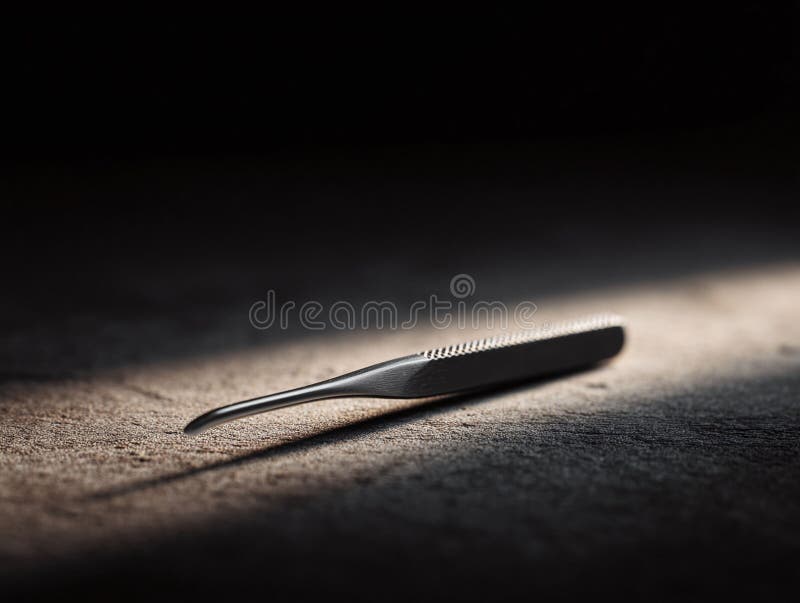 Minimalist Studio Shot of a Metallic Tool Bathed in Light. Could ...