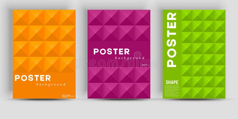 Minimalist Style Premium Placard Layout Bundle. Tile Geometric Elements ...