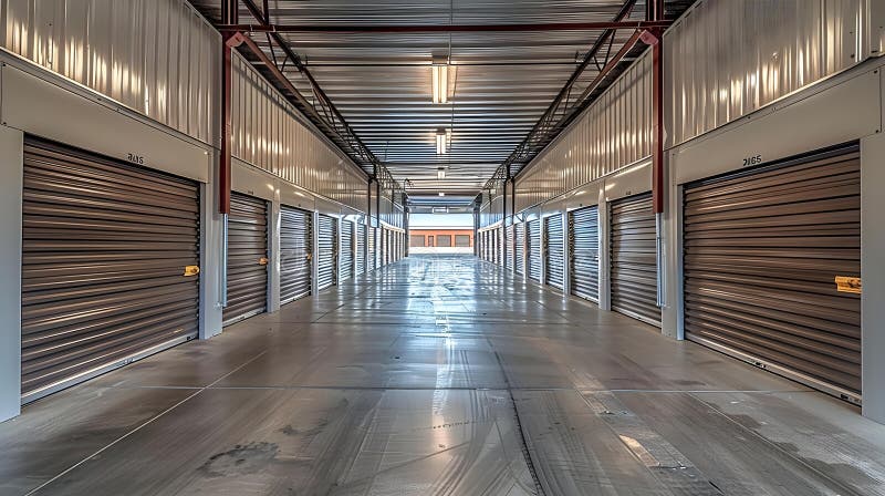 Minimalist Style Self-Storage Units - Secure & Spacious. Concept Self ...