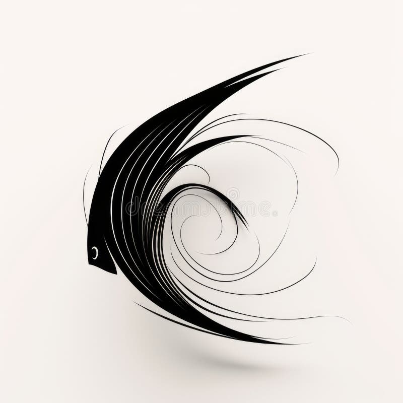 Minimalist Style with Simple Strokes: a Little Fish Stock Illustration ...