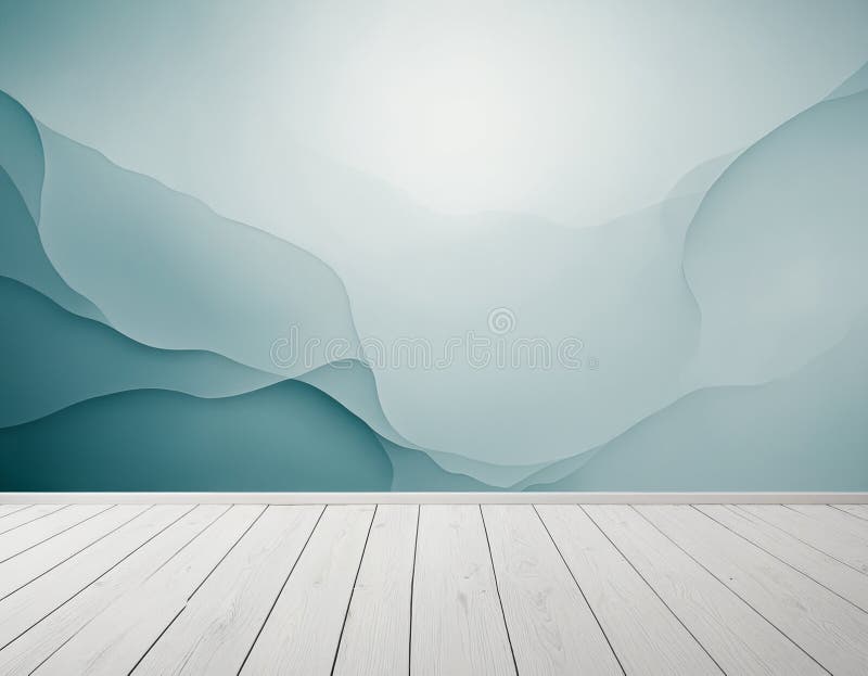 Minimalist Stylized Abstract Nature Background with Empty Space for ...