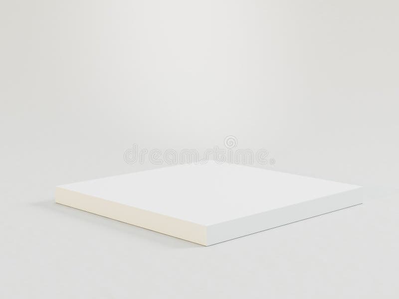 A Minimalist, Stylized Graphic of a Rectangular Object on a Plain ...