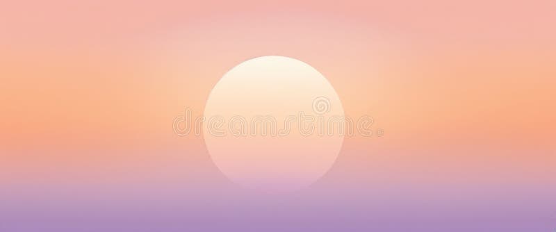 Minimalist Sunrise Gradient with Soft Pastel Hues and Abstract Oval ...