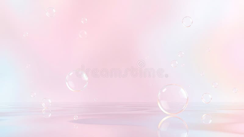 Delicate Transparent Bubble Scene Stock Illustration - Illustration of ...
