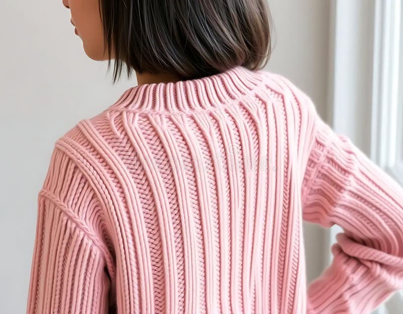 Minimalist Sweater Pattern with Clean Stitch Lines Stock Illustration ...