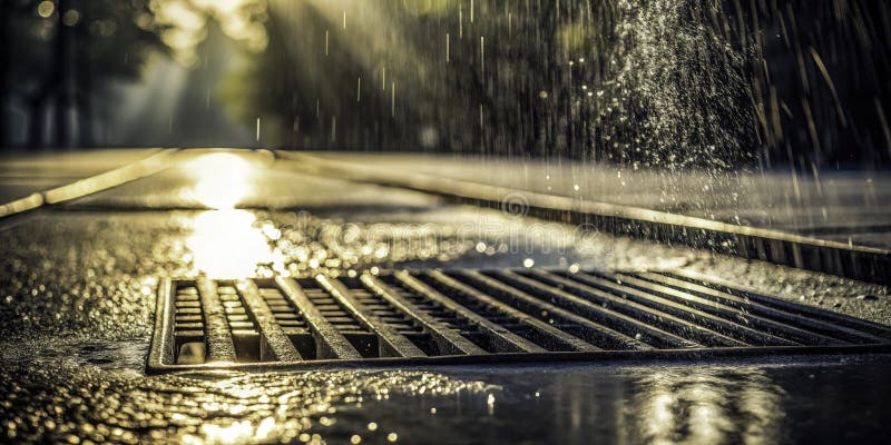 A Minimalist Symphony of Rain Urban Textures Reflections and ...