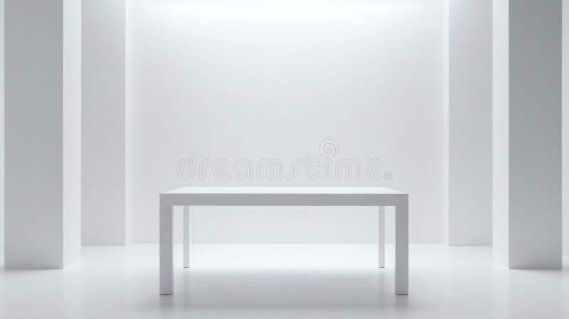 Minimalist Table Design stock illustration. Illustration of light ...