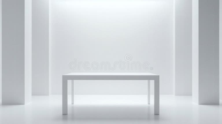 Minimalist Table Design stock illustration. Illustration of light ...