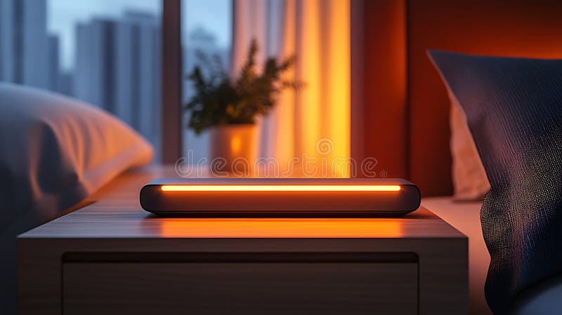 Minimalist Table Lamp Rectangular Base Stock Photo - Image of lamp ...