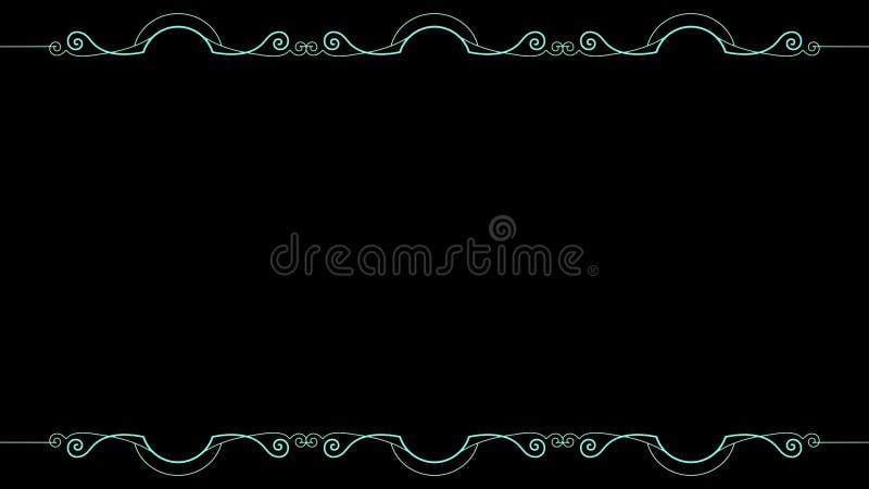 Elegant Teal Frame stock footage. Video of retro, abstract - 335522786