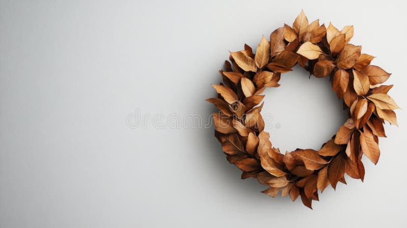 Minimalist Wreath Decor, a Minimalist Thanksgiving Dcor with a Dried ...