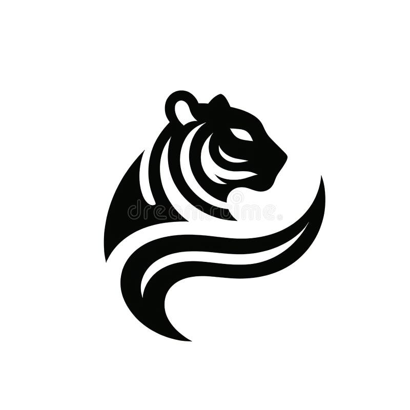 Minimalist tiger logo stock illustration. Illustration of functional ...