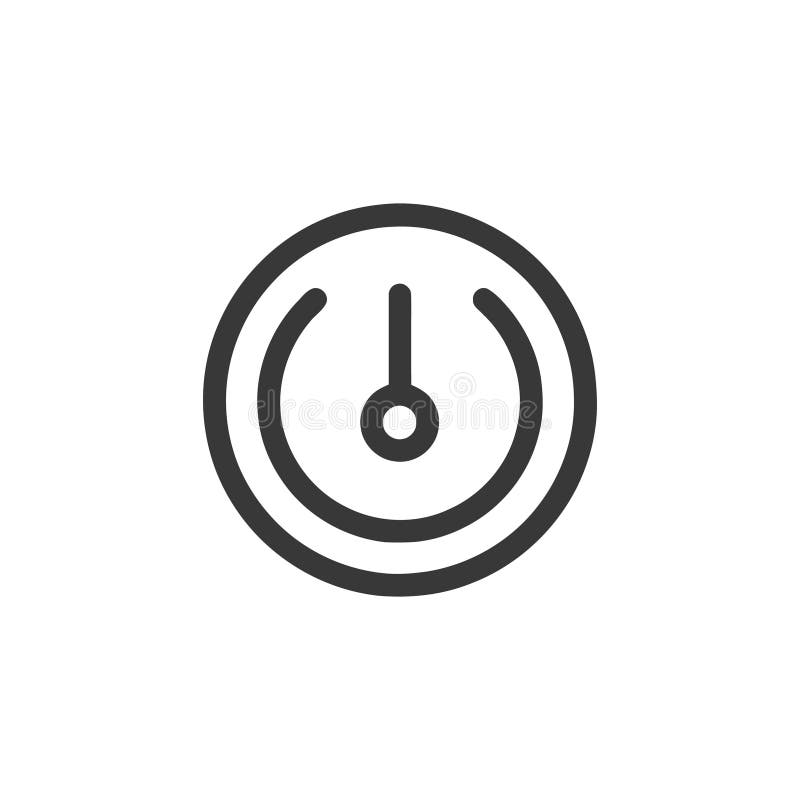 Simple Power Button Icon: on Off Switch Symbol Stock Vector ...
