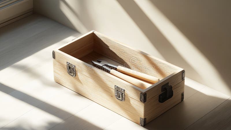 Minimalist Toolbox Styled Bold Typography Placed Light Stock Photos ...